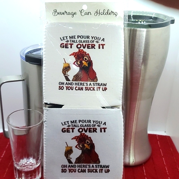Hand Crafted | Dining | Beverage Holder Set Of 2 For Can Water Bottle ...